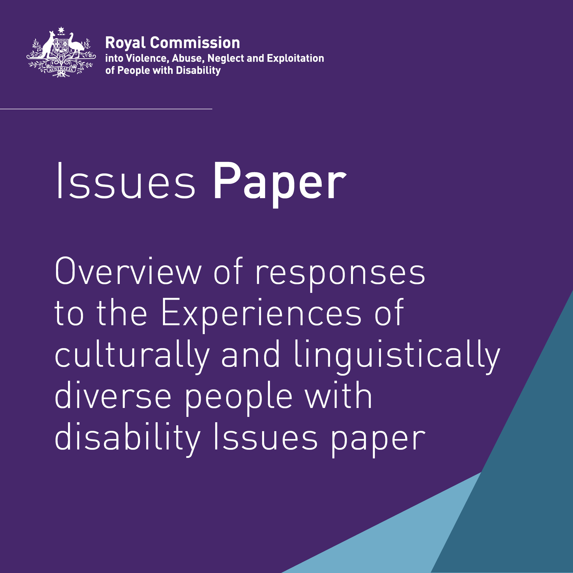 Royal Commission told people with disability from culturally and ...